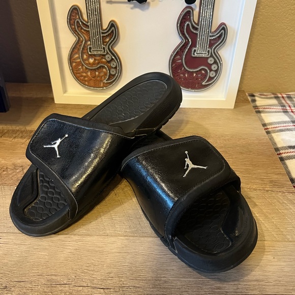 Nike | Shoes | Nike Youth Air Jordan Velcro Slides | Poshmark